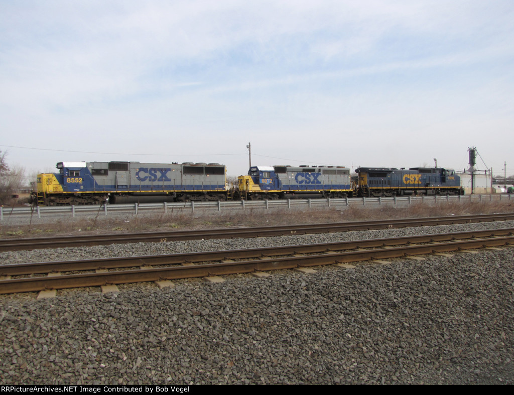 CSX 8552, 6072, and 7808